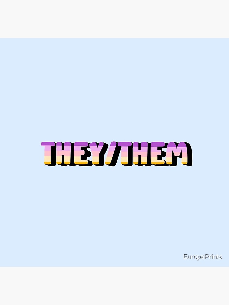 "Trixic Pride Flag They/Them Pronoun" Pin for Sale by EuropaPrints ...