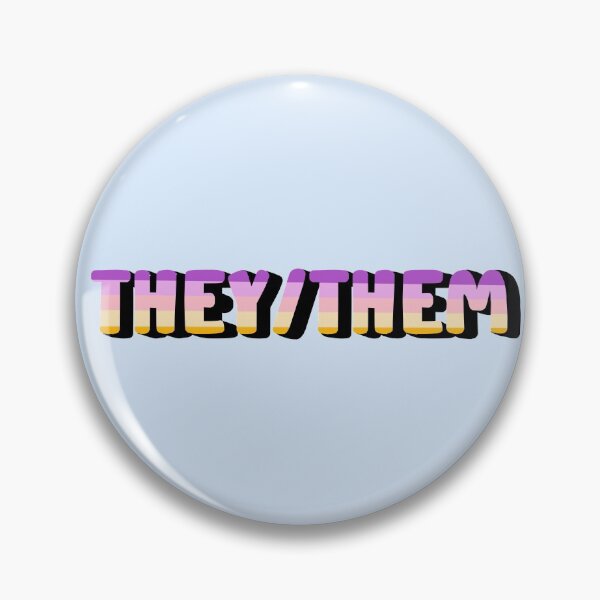 "Trixic Pride Flag They/Them Pronoun" Pin for Sale by EuropaPrints ...