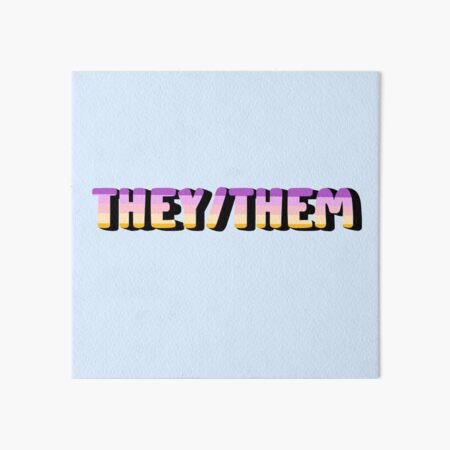 "Trixic Pride Flag They/Them Pronoun" Art Board Print by EuropaPrints ...