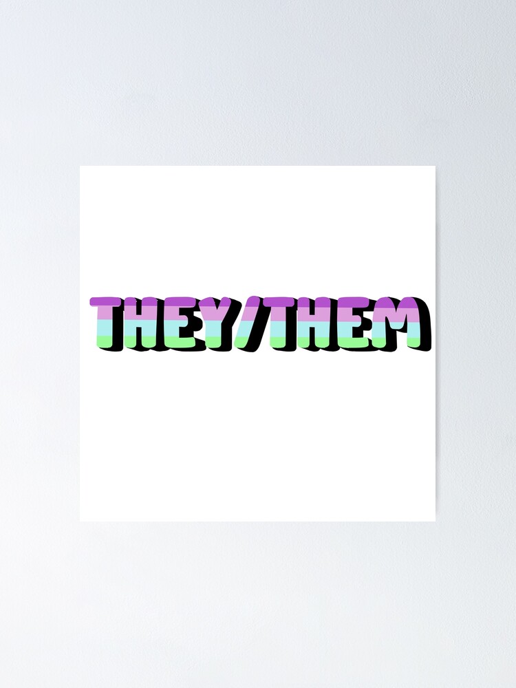 "Toric Pride Flag They/Them Pronoun" Poster by EuropaPrints | Redbubble