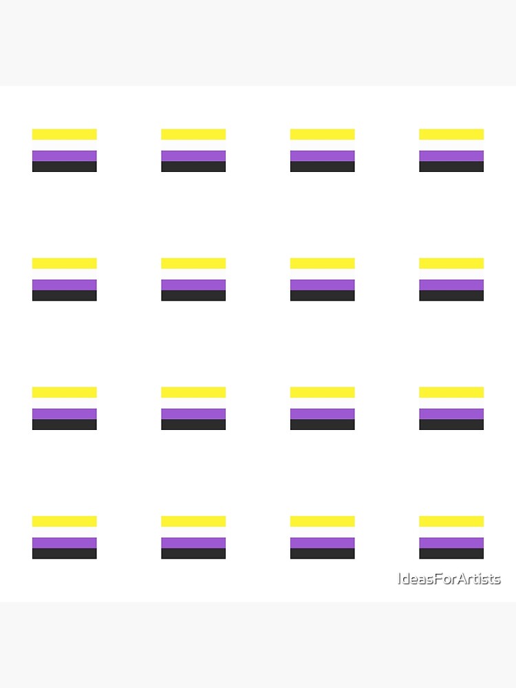 "Nonbinary flag sticker pack - 16 non-binary stickerpack" Art Print for ...