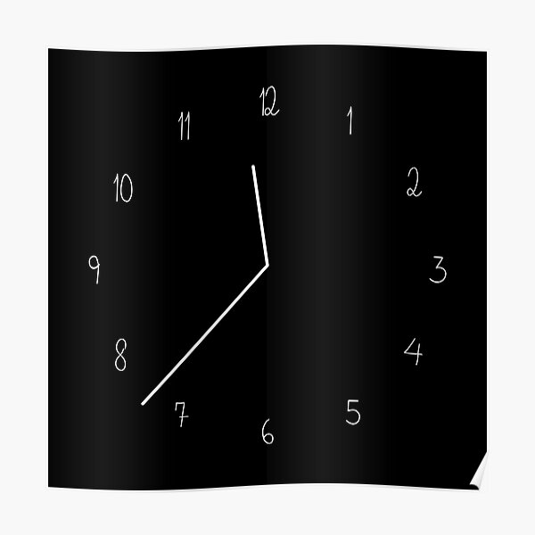"Clock face" Poster for Sale by Malstueck | Redbubble
