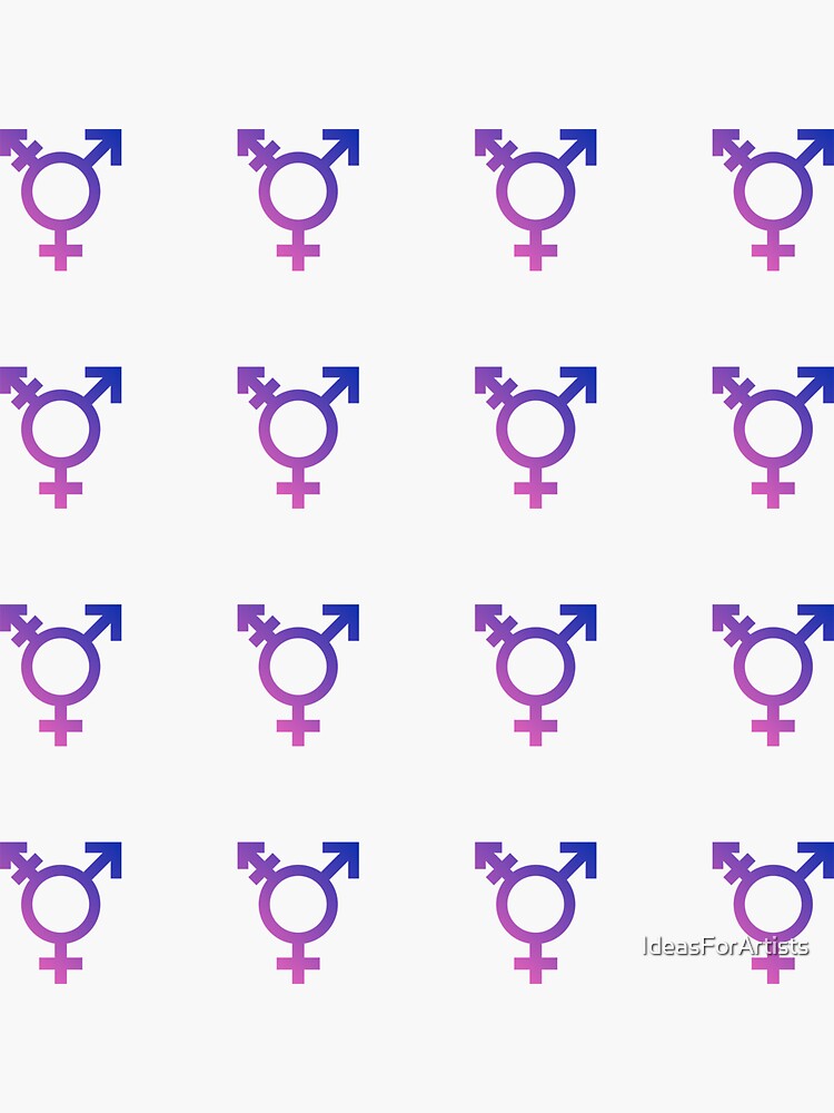 "Transgender symbol sticker pack - 16 trans stickerpack" Sticker for ...