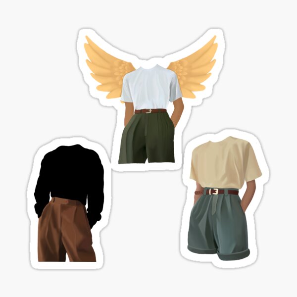 "Outfit sticker pack 2" Sticker for Sale by galaxyrainart | Redbubble