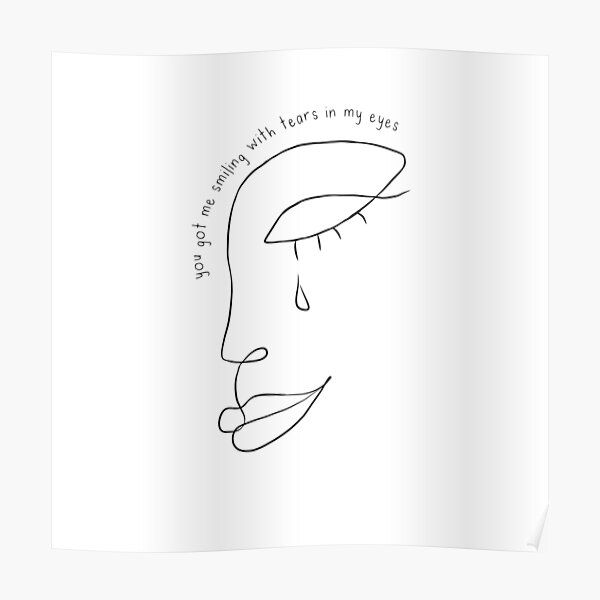 "happy and sad" Poster by carlidesigns | Redbubble