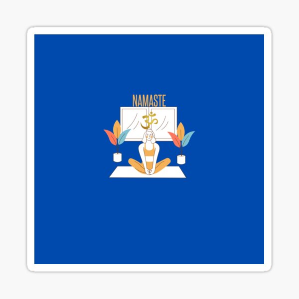"NAMASTE" Sticker for Sale by creationsland | Redbubble