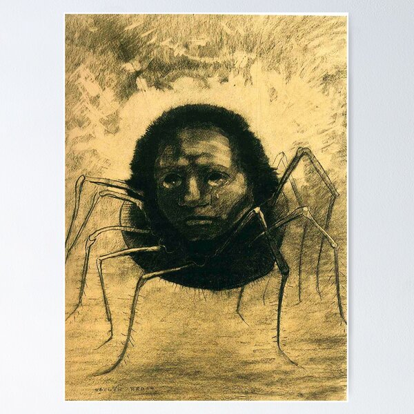 "The Crying Spider by Odilon Redon" Poster for Sale by IndieArtDream ...