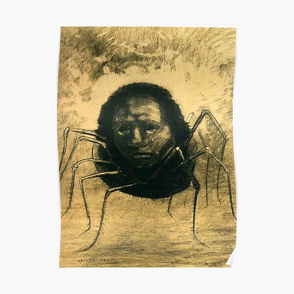 "The Crying Spider by Odilon Redon" Poster for Sale by IndieArtDream ...