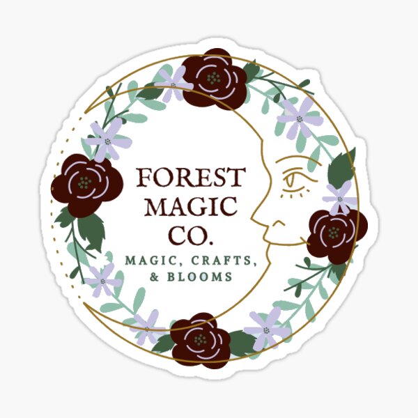 "Transparent Forest Magic Co. Moon Logo" Sticker for Sale by forest ...