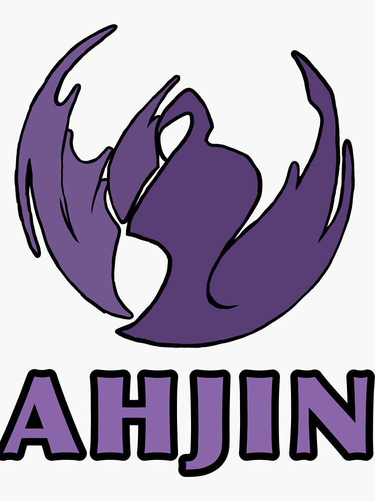 Pegatina «Clan Ahjin para fans de nivelación en solitario, clan ahjin ...