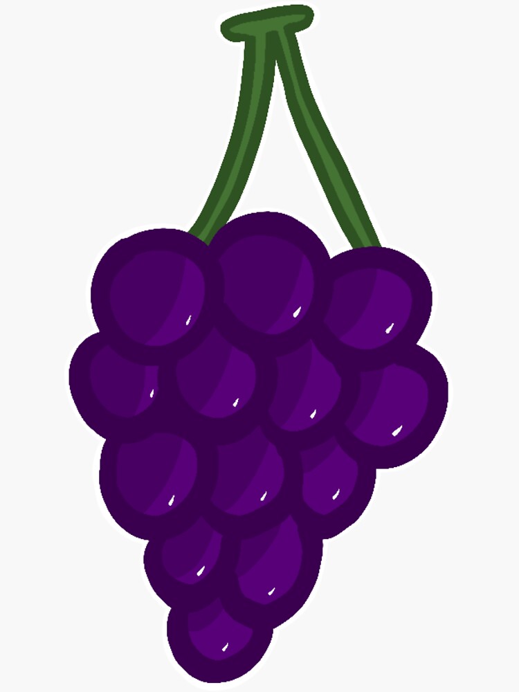 "grape sticker" Sticker for Sale by nantucketgirl | Redbubble