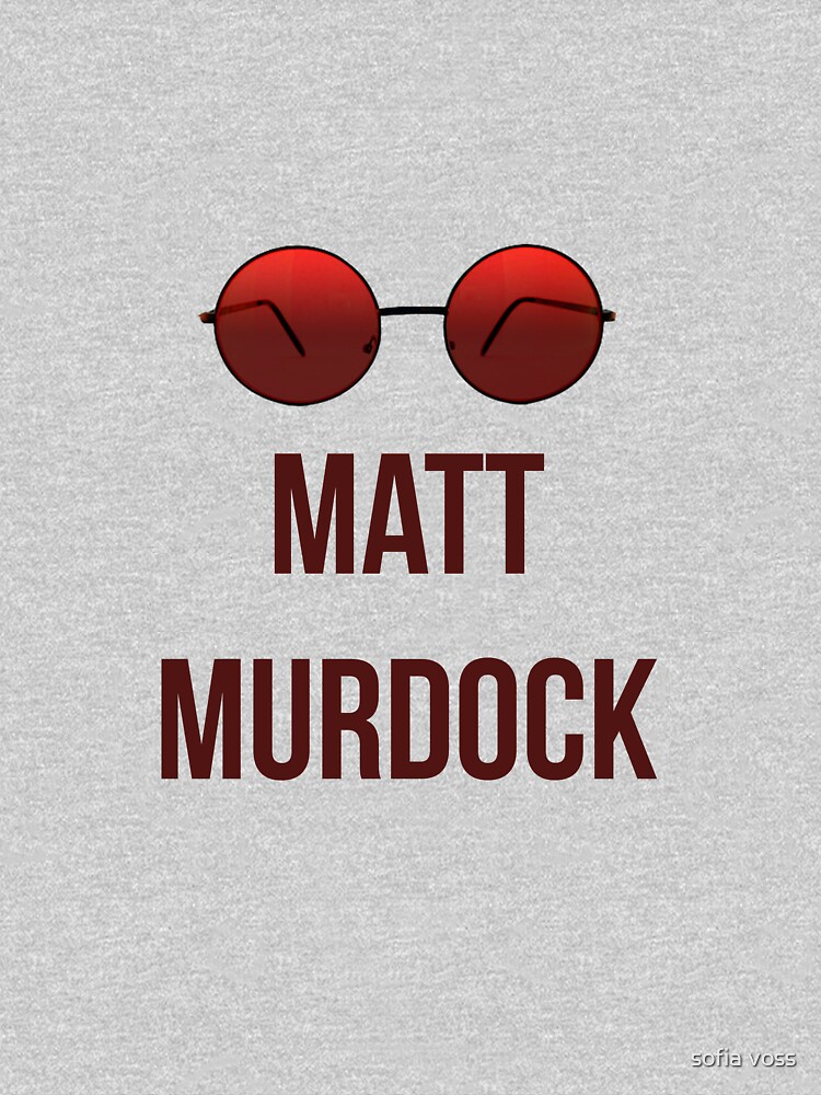 "Matt Murdock-Glasses" T-shirt for Sale by teamotp | Redbubble | matt ...