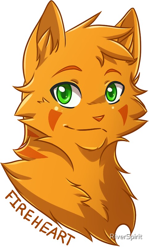 "Warrior Stickers - Fireheart" Stickers by RiverSpirit | Redbubble