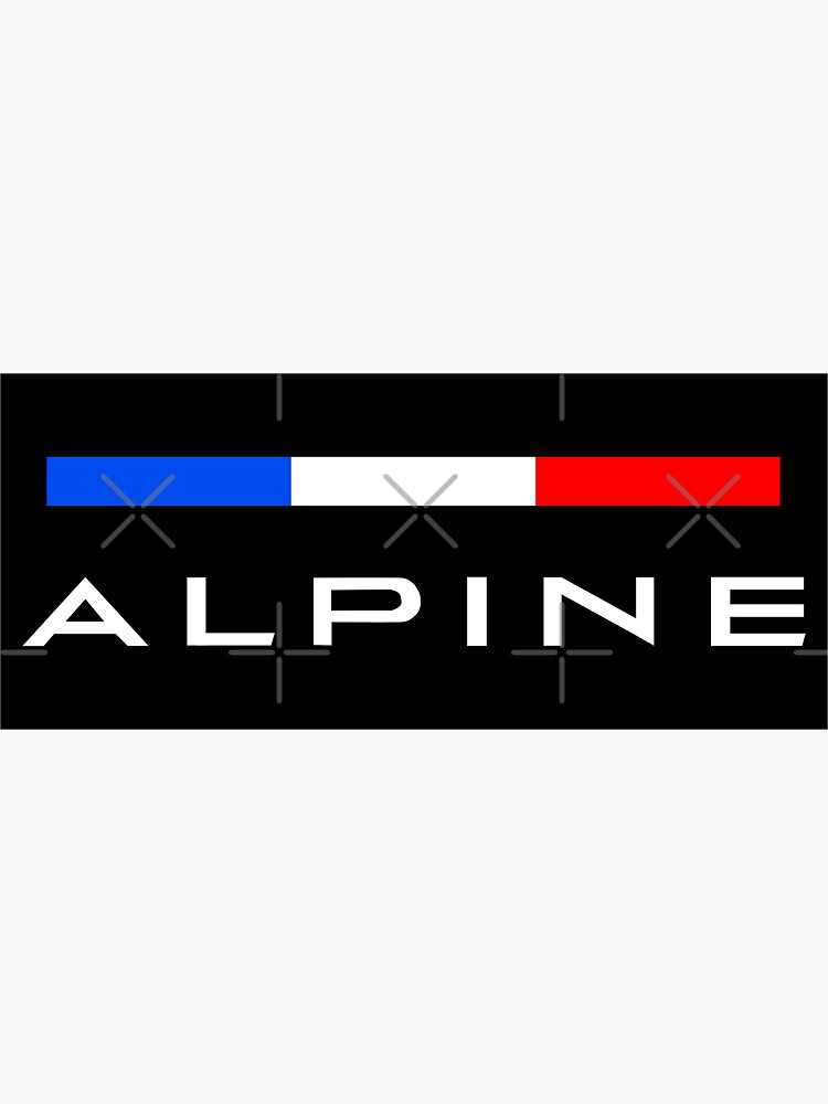 "Alpine F1 team colors" Sticker for Sale by arsenijemne | Redbubble