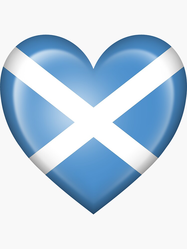 "Scottish Heart Flag" Sticker for Sale by JeffBartels | Redbubble