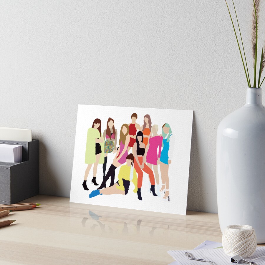 "Twice Fancy Silhouette" Art Board Print by ikramabukar | Redbubble