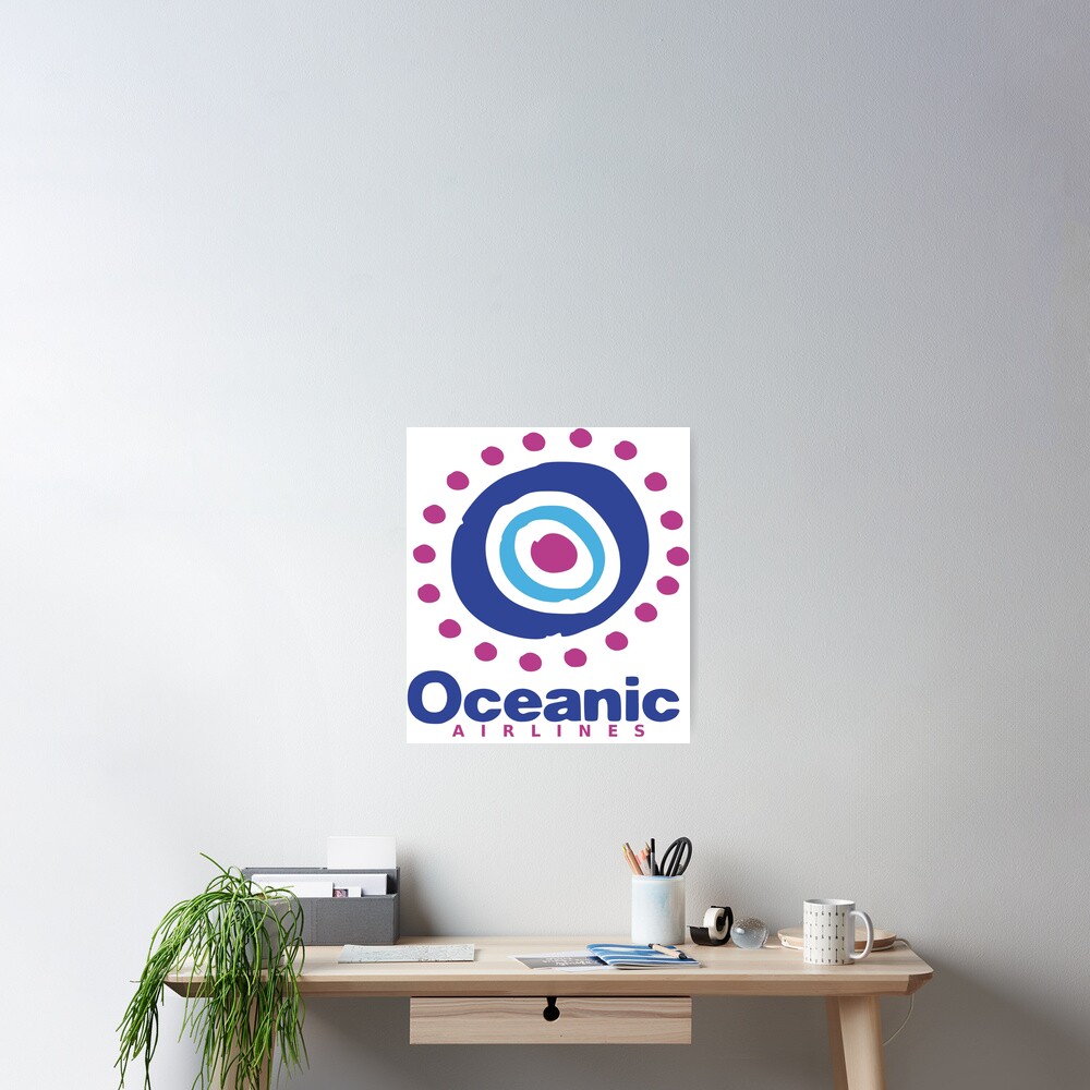 Póster «LOGOTIPO DE OCEANIC AIRLINES - alta calidad» de Bubbledavid ...