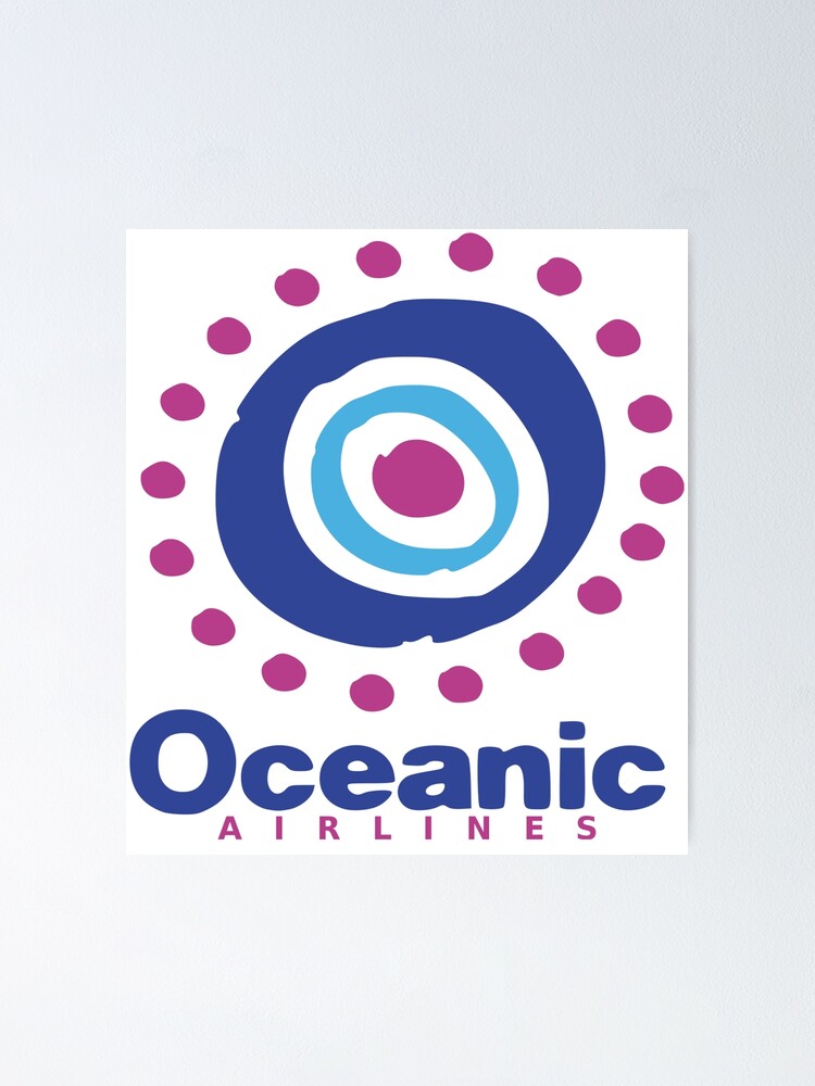 Póster «LOGOTIPO DE OCEANIC AIRLINES - alta calidad» de Bubbledavid ...