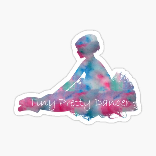 "Tiny Pretty Dancer" Sticker by Izzi-Tee | Redbubble