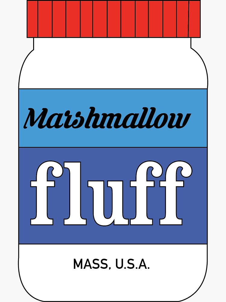 "cute marshmallow fluff " Sticker by sophiestrozier | Redbubble