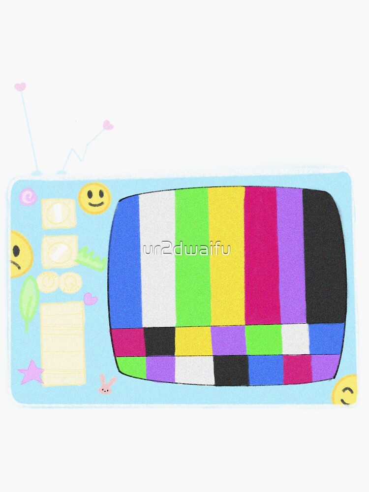 "TV Static" Sticker for Sale by ur2dwaifu | Redbubble