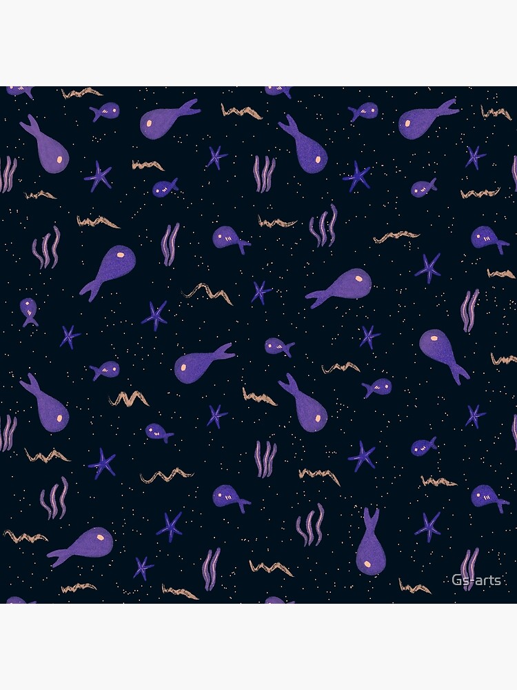 "Underwater Space Whale Sea Pattern Starry Ocean" Poster for Sale by Gs ...