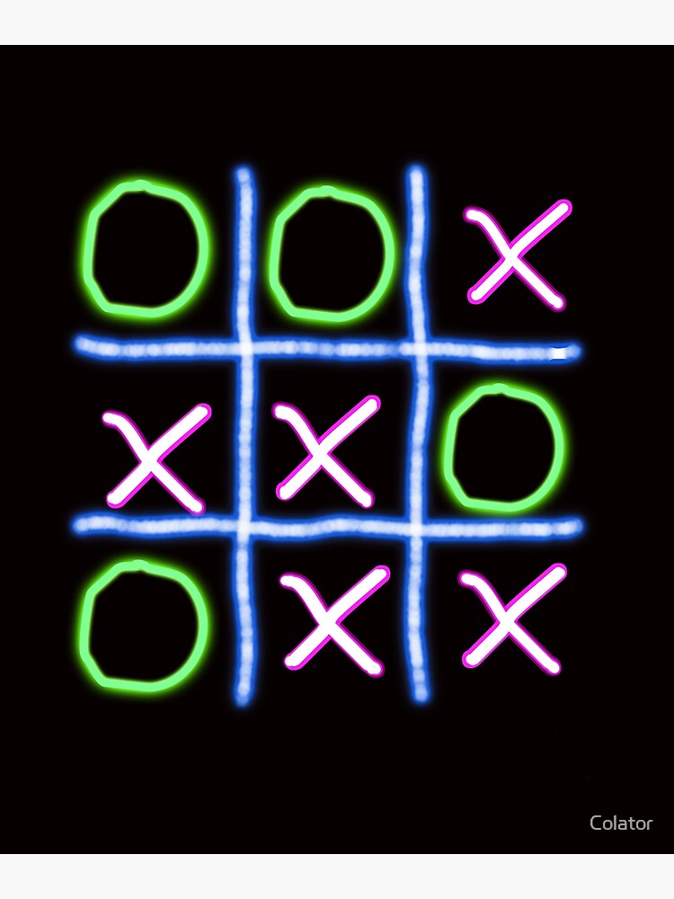 "Tic Tac Toe Cool Design" Poster for Sale by Colator | Redbubble