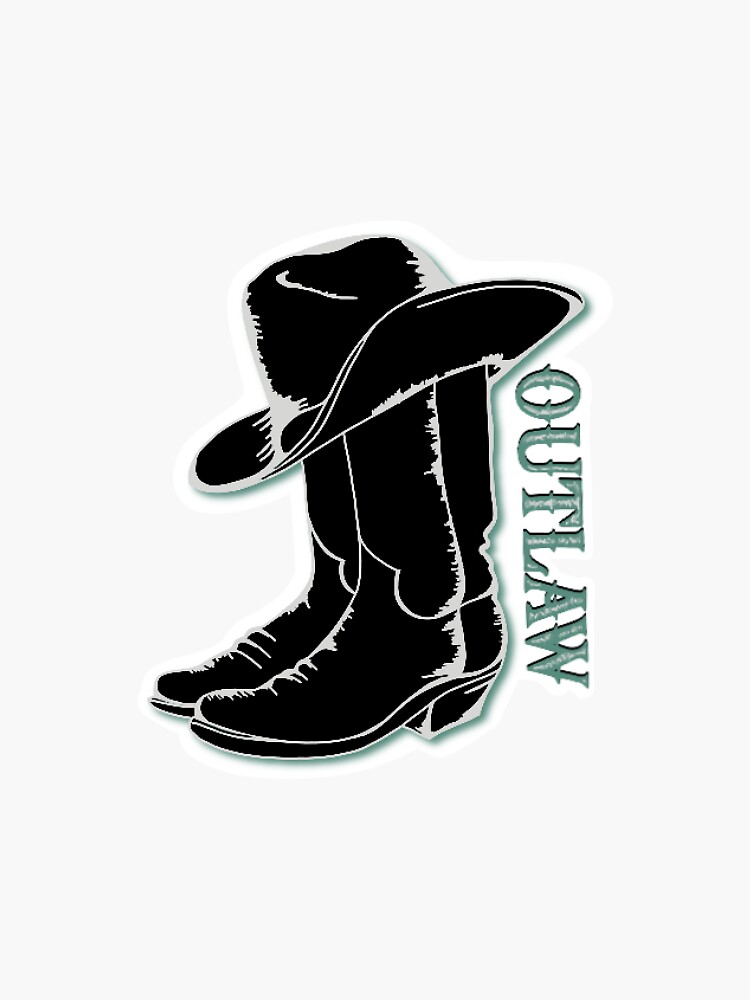 "Outlaw" Sticker by mavdesigns | Redbubble