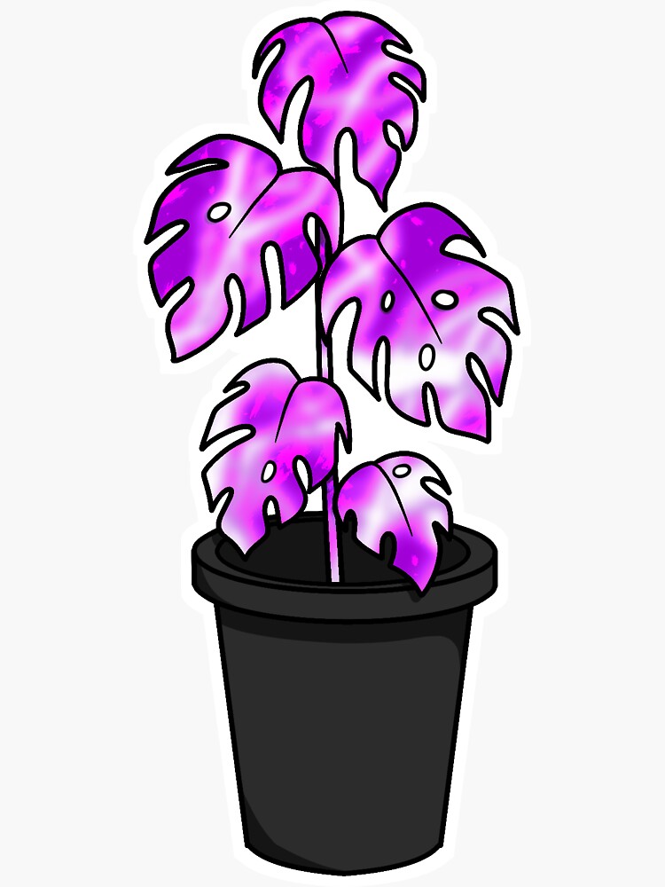 "Magic Monstera" Sticker by ichorstickers | Redbubble