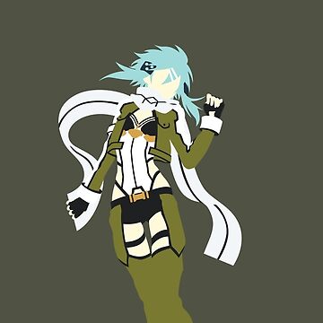 "Sinon" Sticker for Sale by greenmapple17 | Redbubble