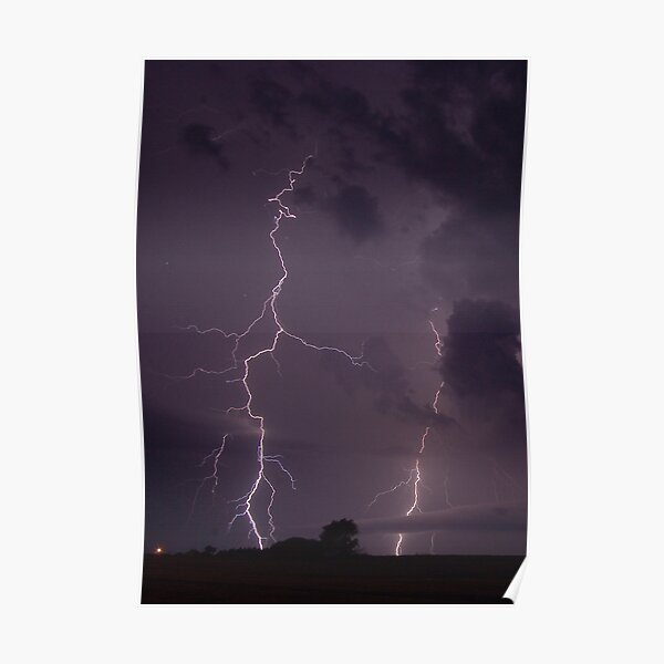 "Lightning Strikes" Poster by CarefulCaptures | Redbubble
