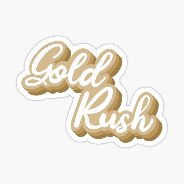 "Gold Rush Taylor Swift" Sticker for Sale by ab-design29 | Redbubble
