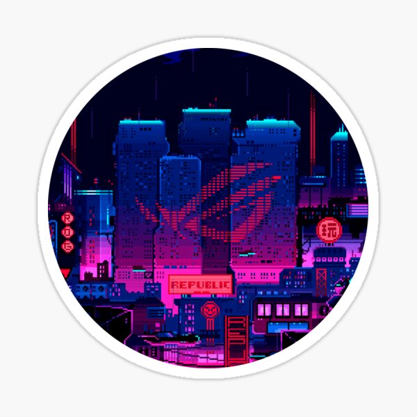 "Asus Rog Strix 8 Bits" Sticker for Sale by ArtxcL | Redbubble