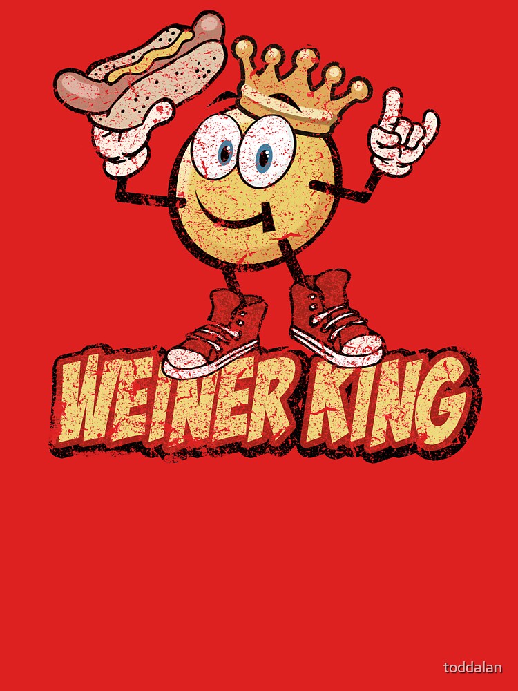"Weiner King T- shirt" T-shirt for Sale by toddalan | Redbubble ...