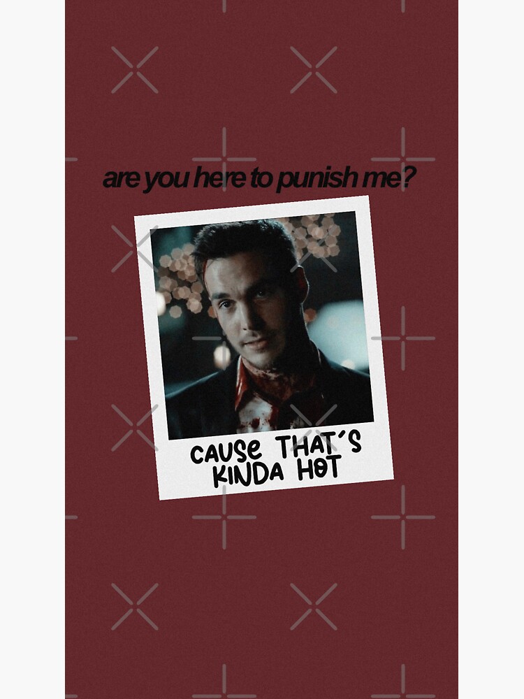 "are you here to punish me?" Sticker for Sale by christinag7 | Redbubble