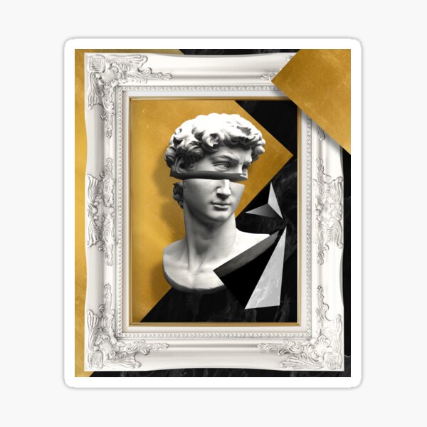 " Modern reinterpretation of David´s sculpture" Sticker by ThePortShop ...