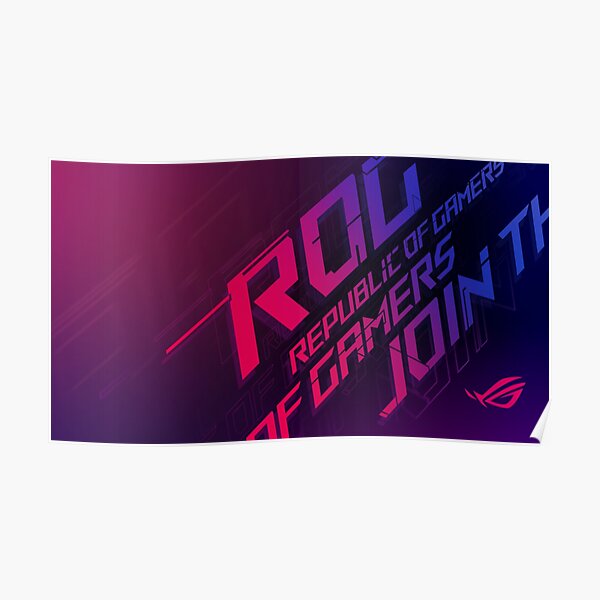 "Join the Republic of gamers ROG Asus" Poster for Sale by ArtxcL ...