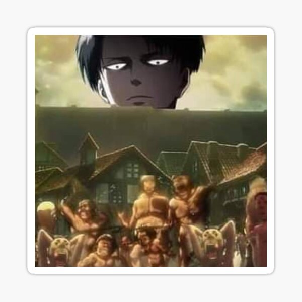 "Levi Mask" Sticker by Trendy-Monkey | Redbubble