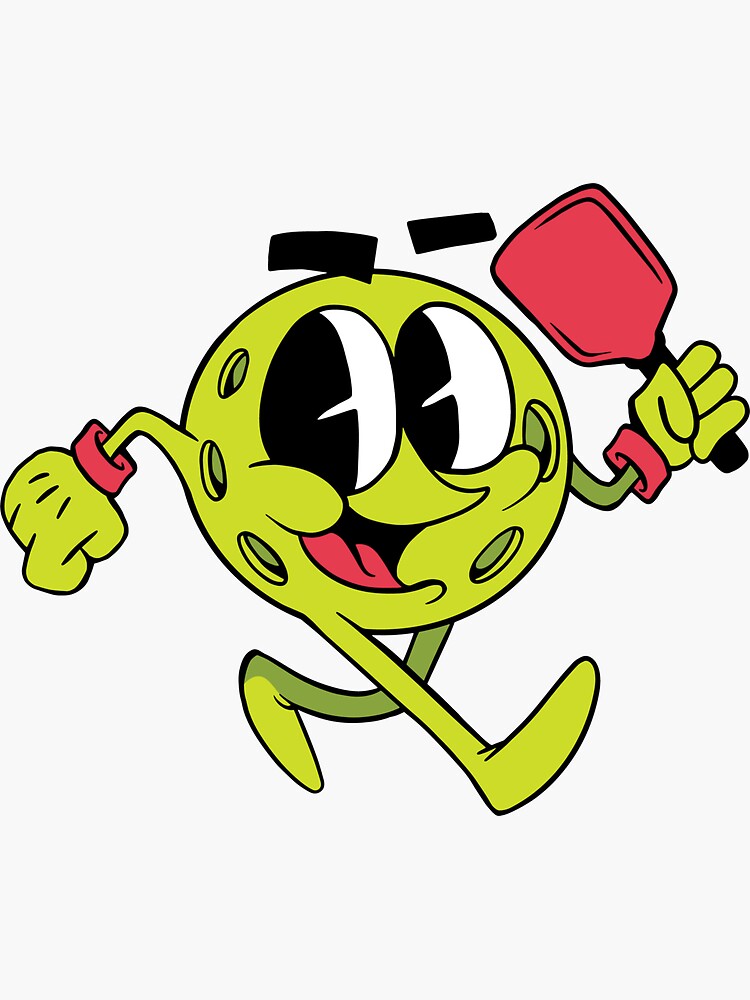 "Cute Pickleball" Sticker for Sale by gillys | Redbubble