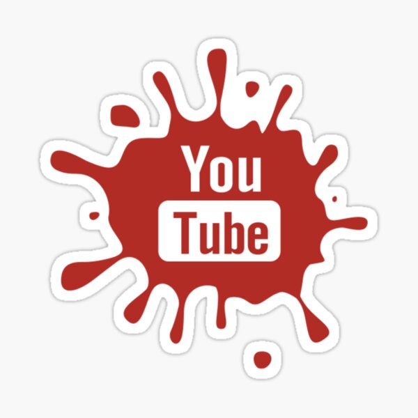 "TOP SELLER Funny Youtube Logo " Sticker for Sale by Home-of-art ...