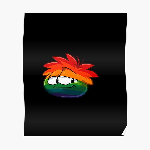 "The rainbow Puffle: A proud puffle" Poster for Sale by Zulfiqqar ...