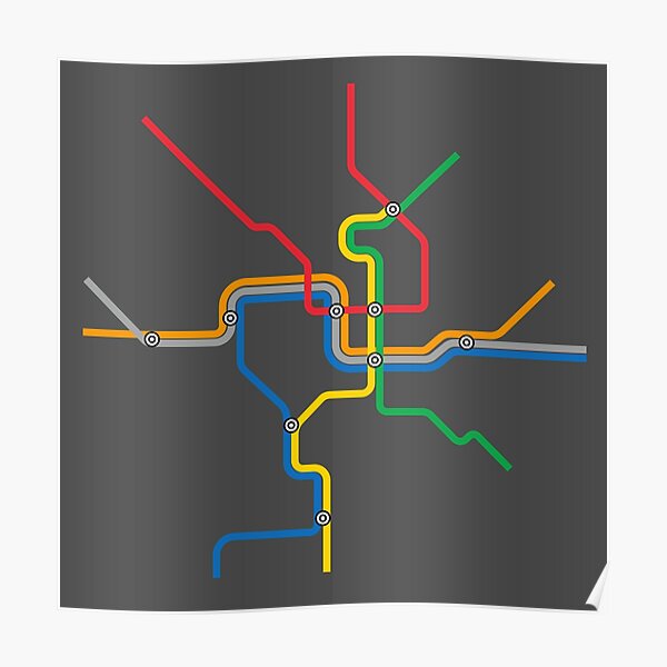 "DC Metro Map" Poster for Sale by jay-p | Redbubble