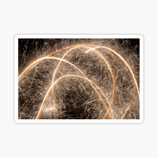 "Sparkler painting" Sticker by CaptainFluffy | Redbubble