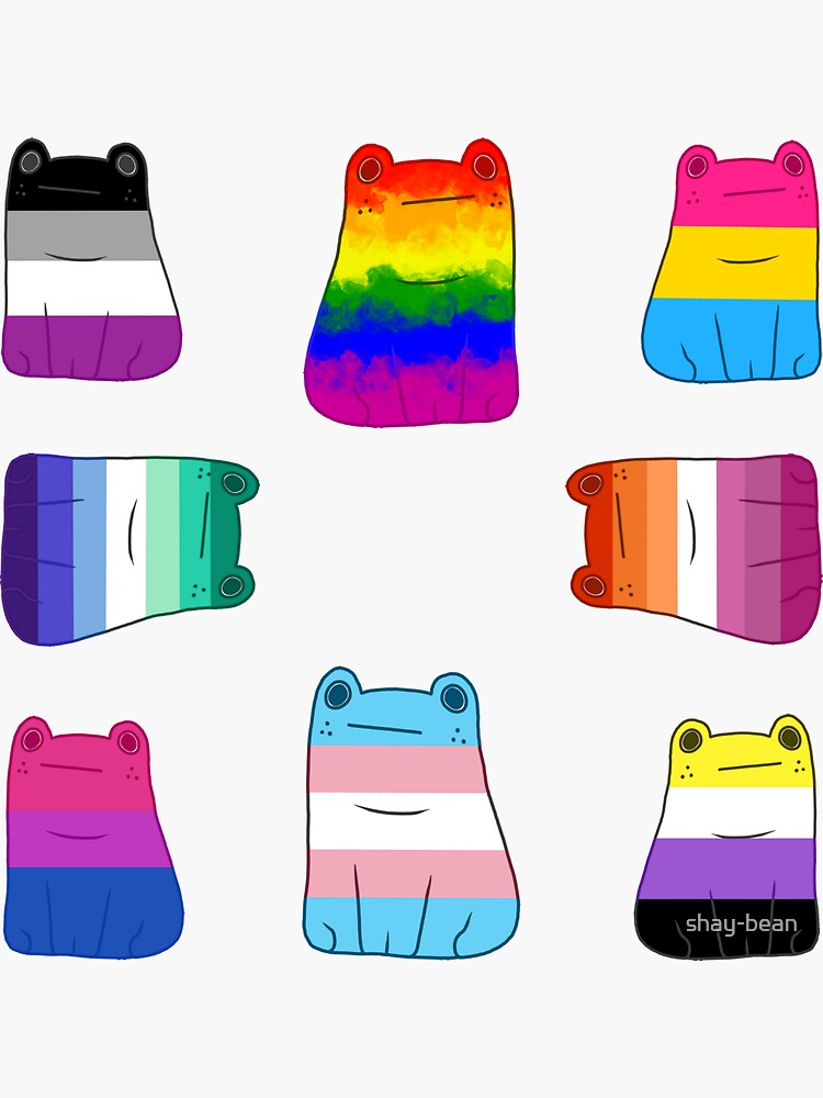 "Pride Frogs Sticker Pack" Sticker for Sale by shay-bean | Redbubble