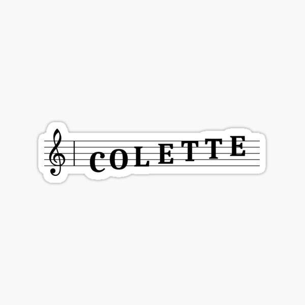 "Name Colette" Sticker for Sale by gulden | Redbubble