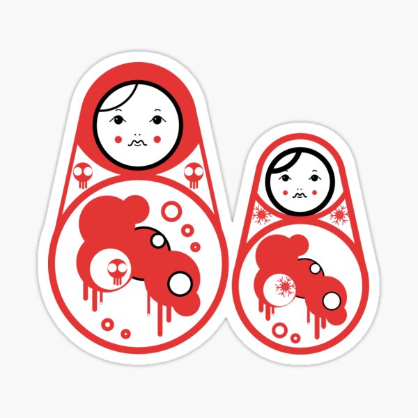 "Russian Dolls" Sticker for Sale by meldk | Redbubble