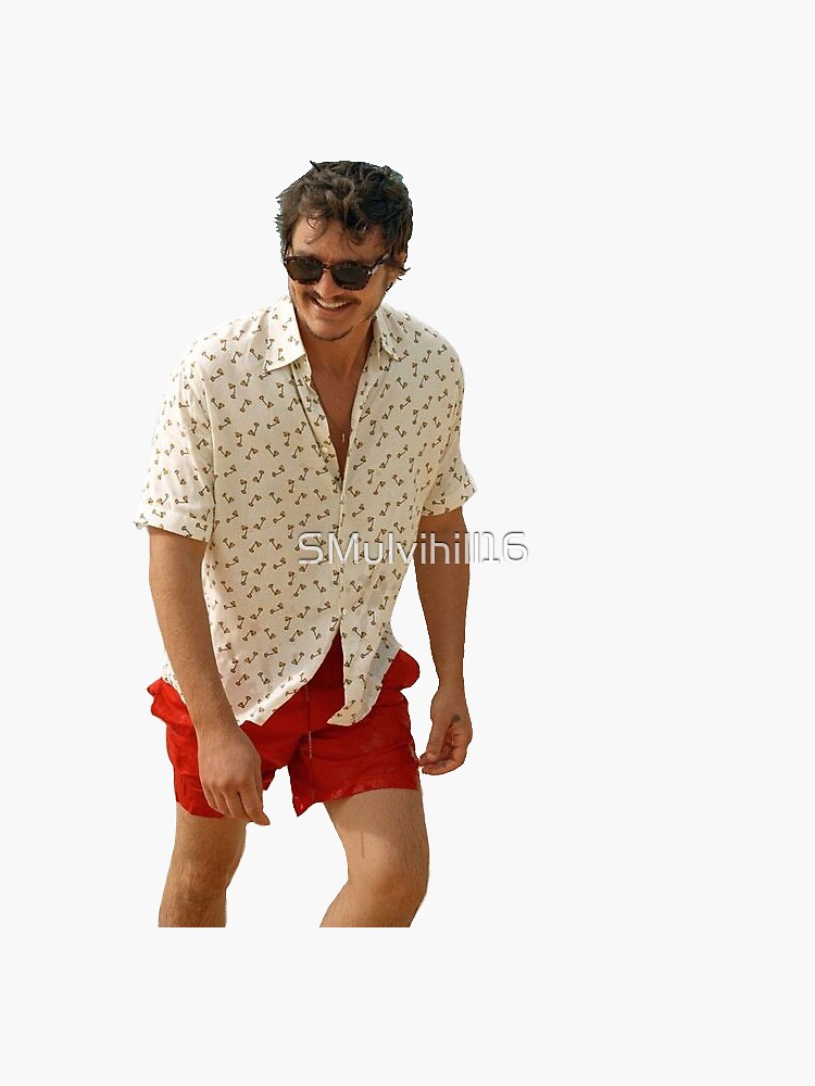 "Pedro Pascal at the beach" Sticker for Sale by SMulvihill16 | Redbubble