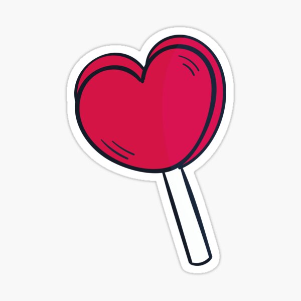 "Heart Lollypop " Sticker by hmgrafi36 | Redbubble