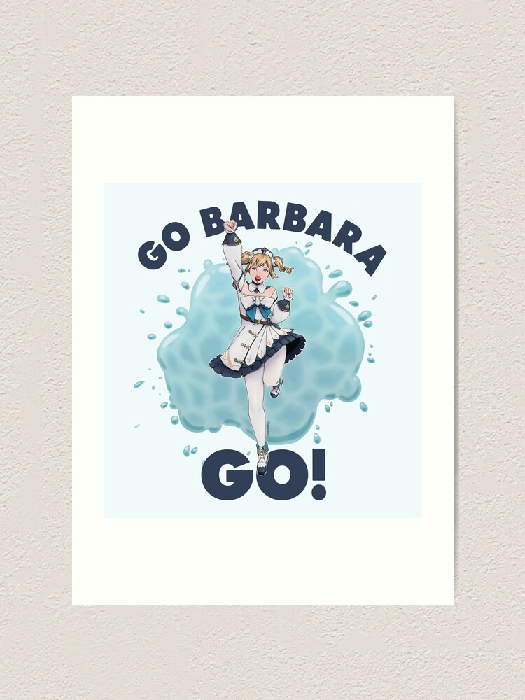 "Go Barbara Go - Genshin Impact Hydro" Art Print by NagaraPS | Redbubble