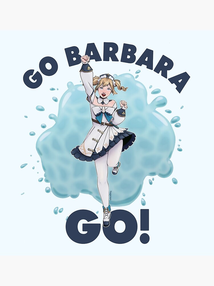 "Go Barbara Go - Genshin Impact Hydro" Art Print by NagaraPS | Redbubble